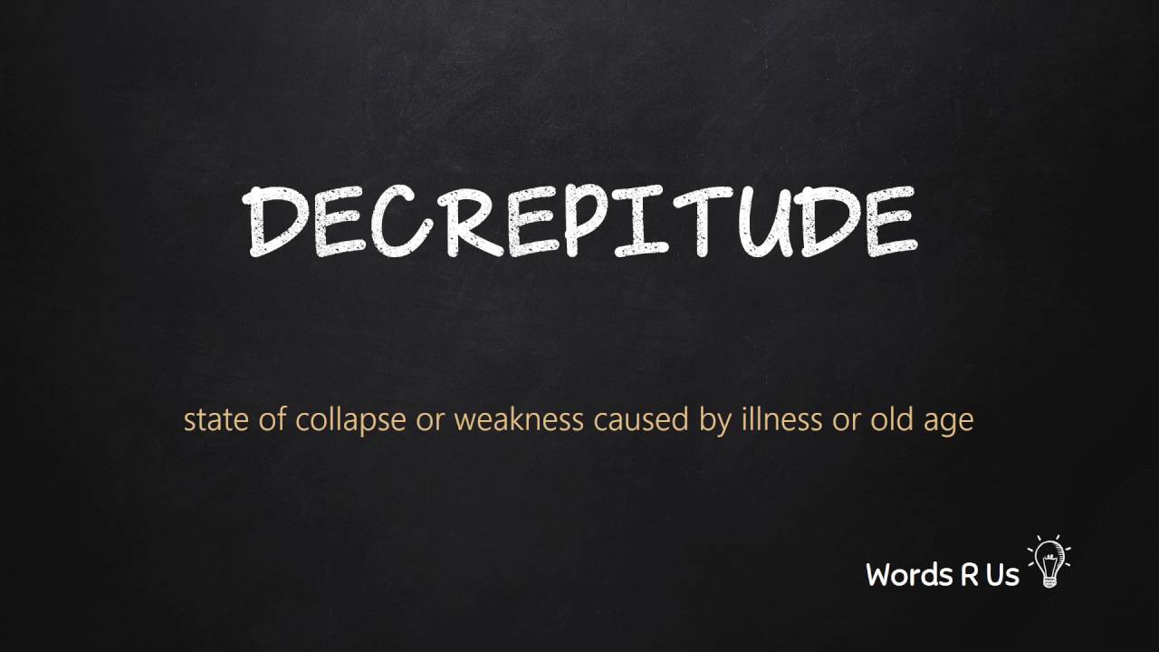How to Pronounce DECREPITUDE in American English - YouTube