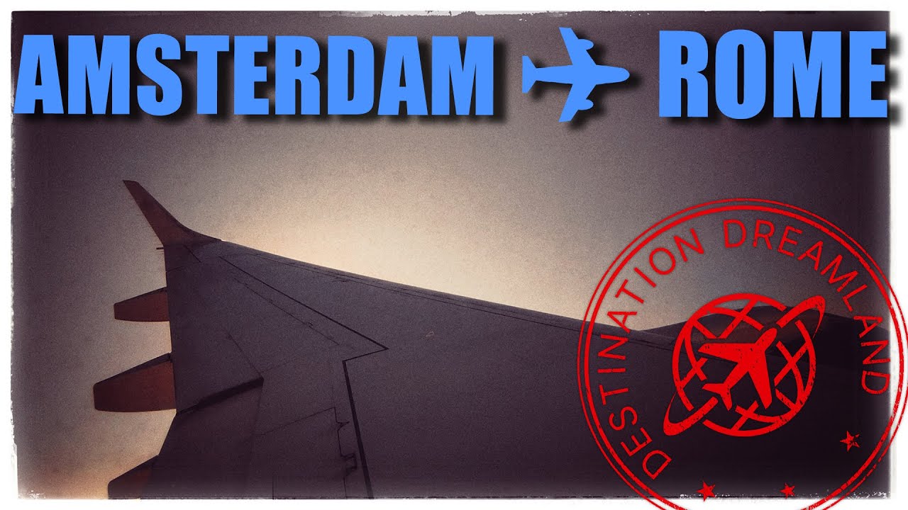 In-Flight Experience: Amsterdam to Rome | Real Brown Noise - YouTube