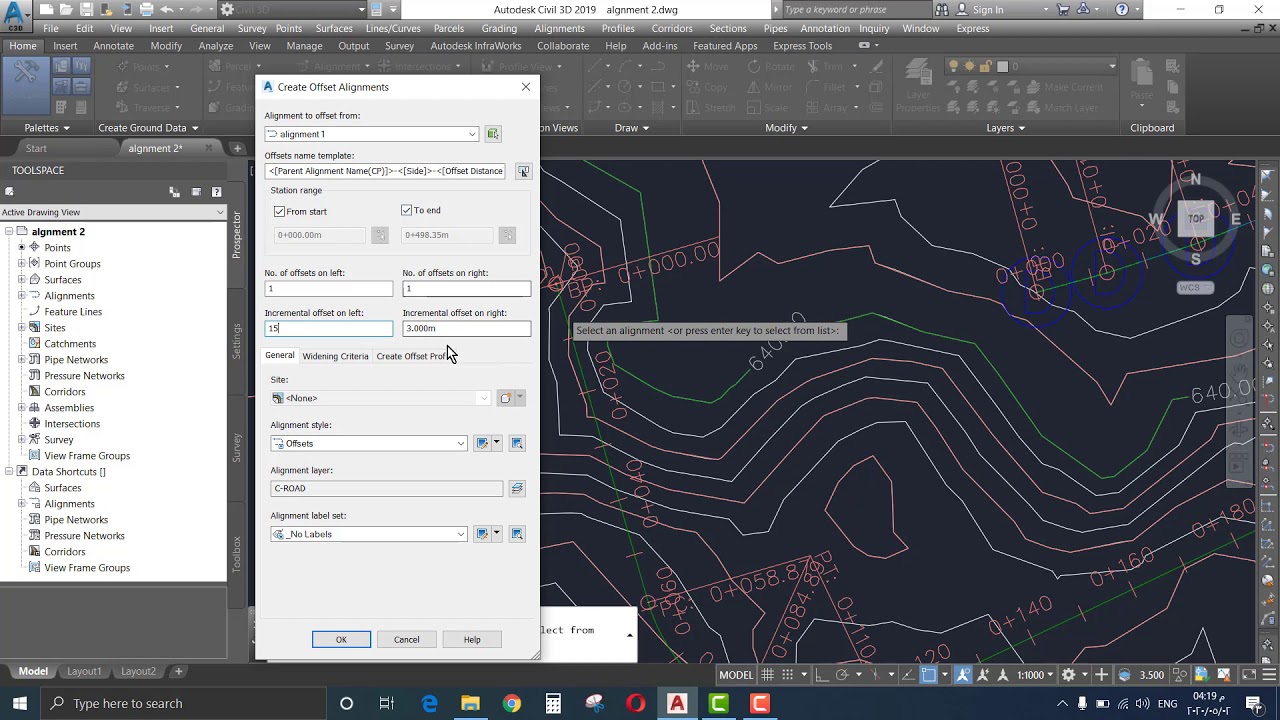 6 - Create offset for alignment - YouTube
