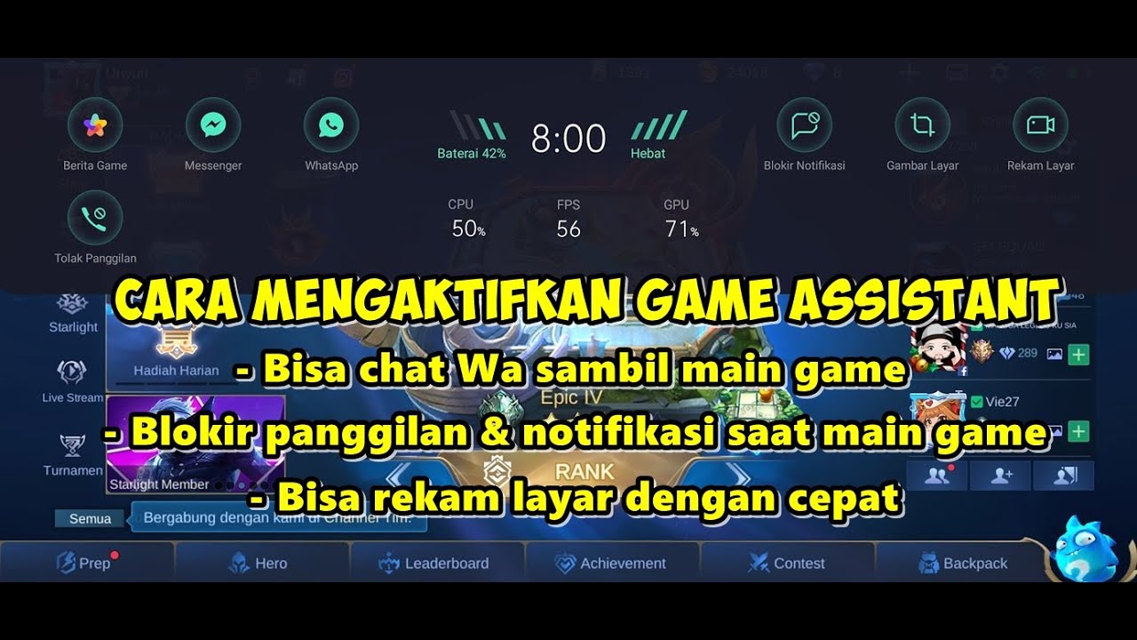 Cara Mengaktifkan dan Menggunakan Game Assistant Di HP Realme - YouTube