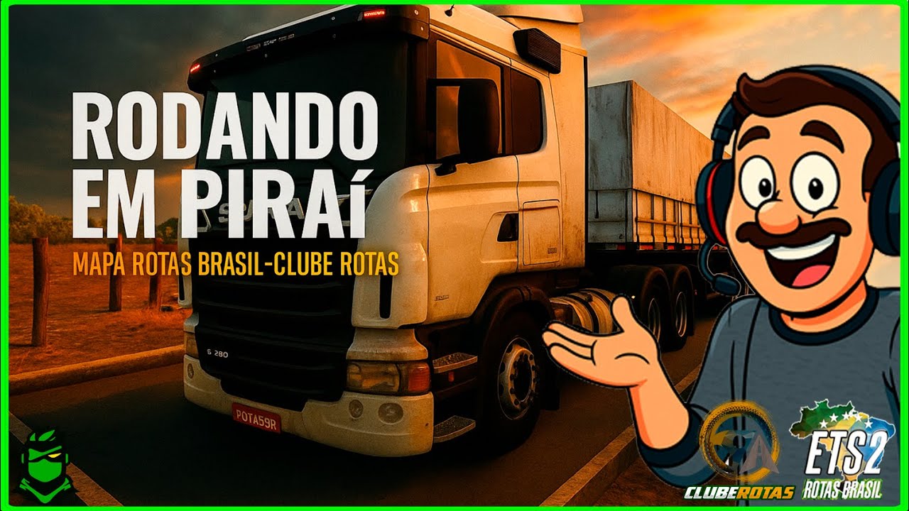 Rodando em Piraí no Mapa Rotas Brasil! Clube Rotas tá on no ETS2! 🛻🇧🇷 - YouTube