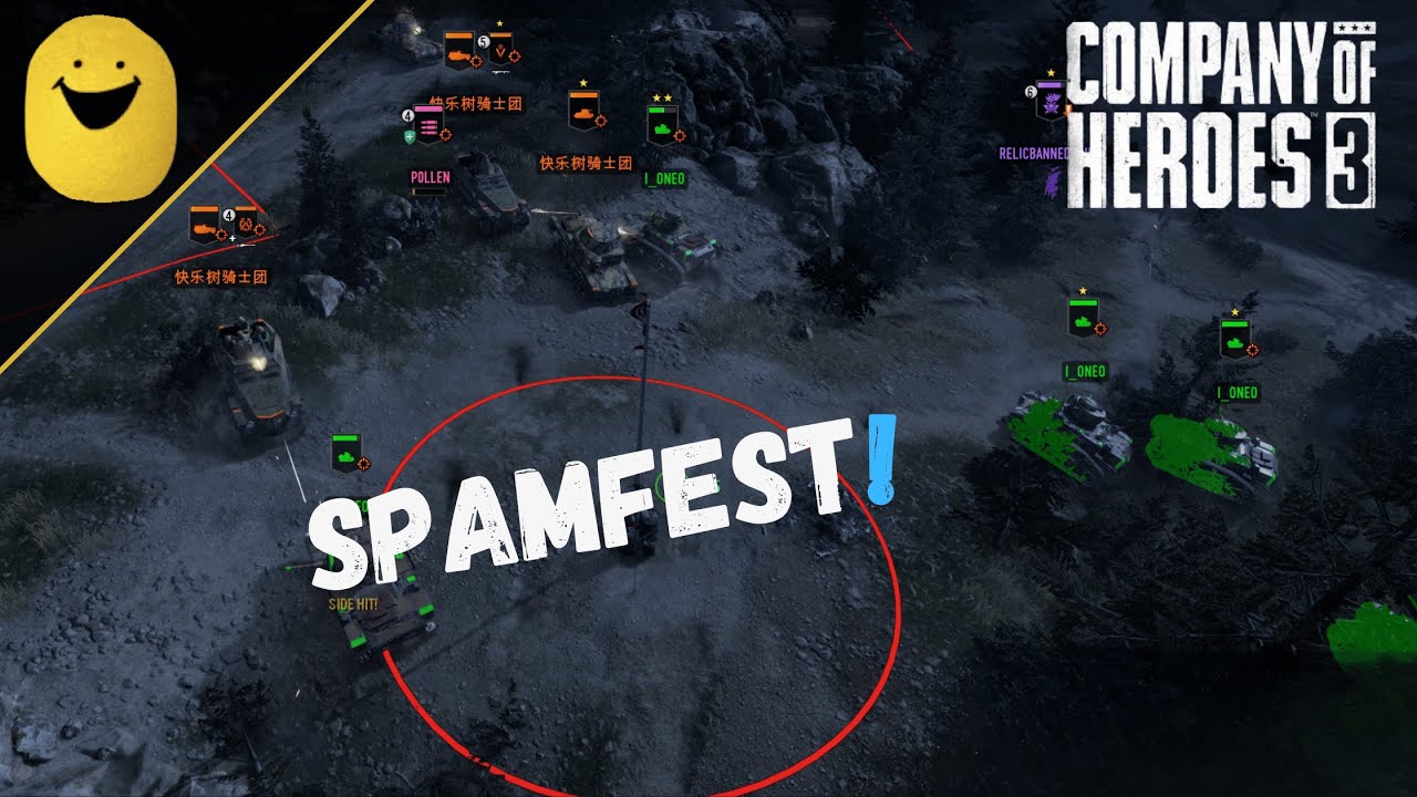 SPAM FEST - Company of Heroes 3 - 4vs4 Multiplayer - US Gameplay - YouTube