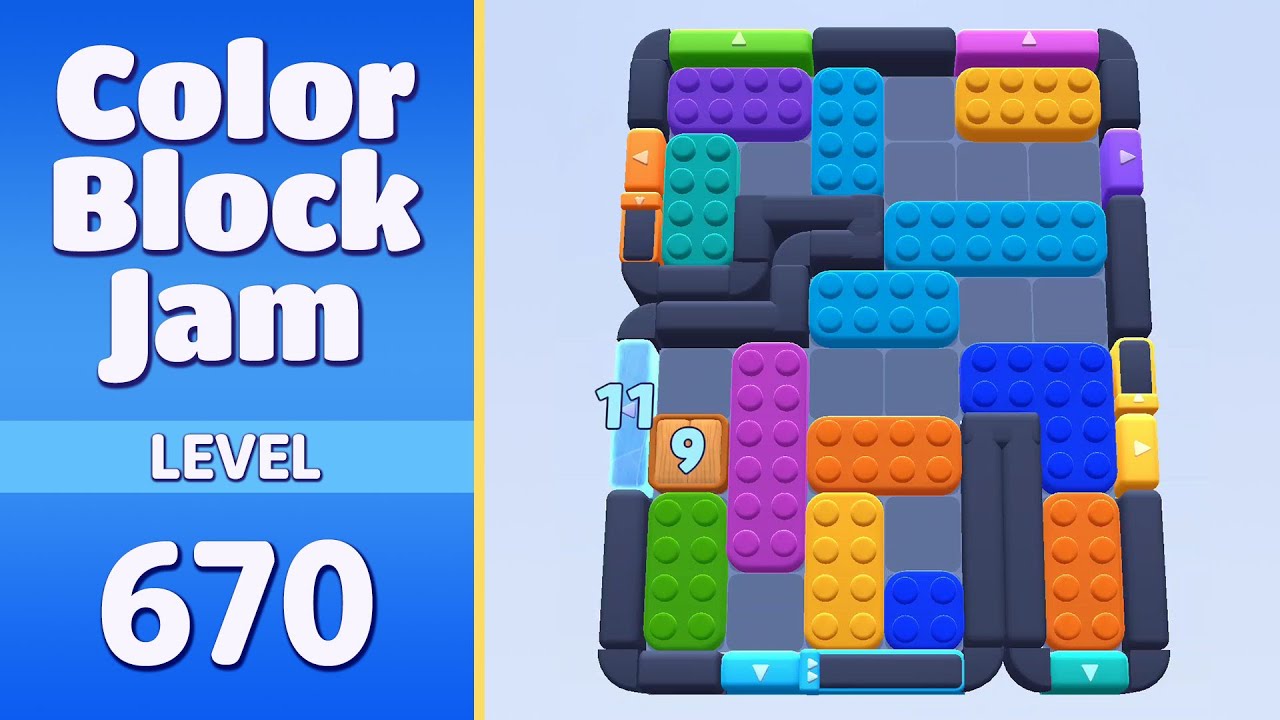 Color Block Jam Level 670 | Every Puzzle Solved! 🎯 - YouTube