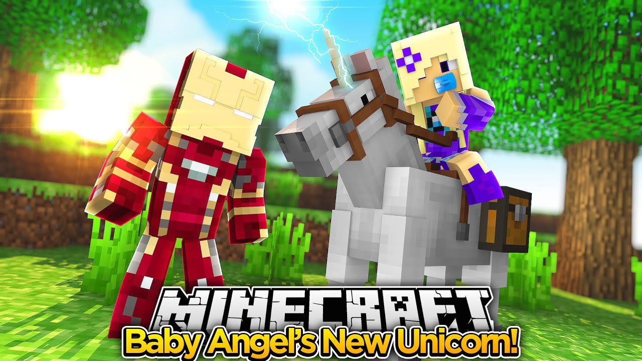 Minecraft Adventure - BABY ANGEL GETS A NEW PET UNICORN - YouTube