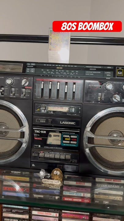 A proper 80s boombox! #80s #80smusic #boombox #retrowave #newwavemusic #history #michaeljackson ...
