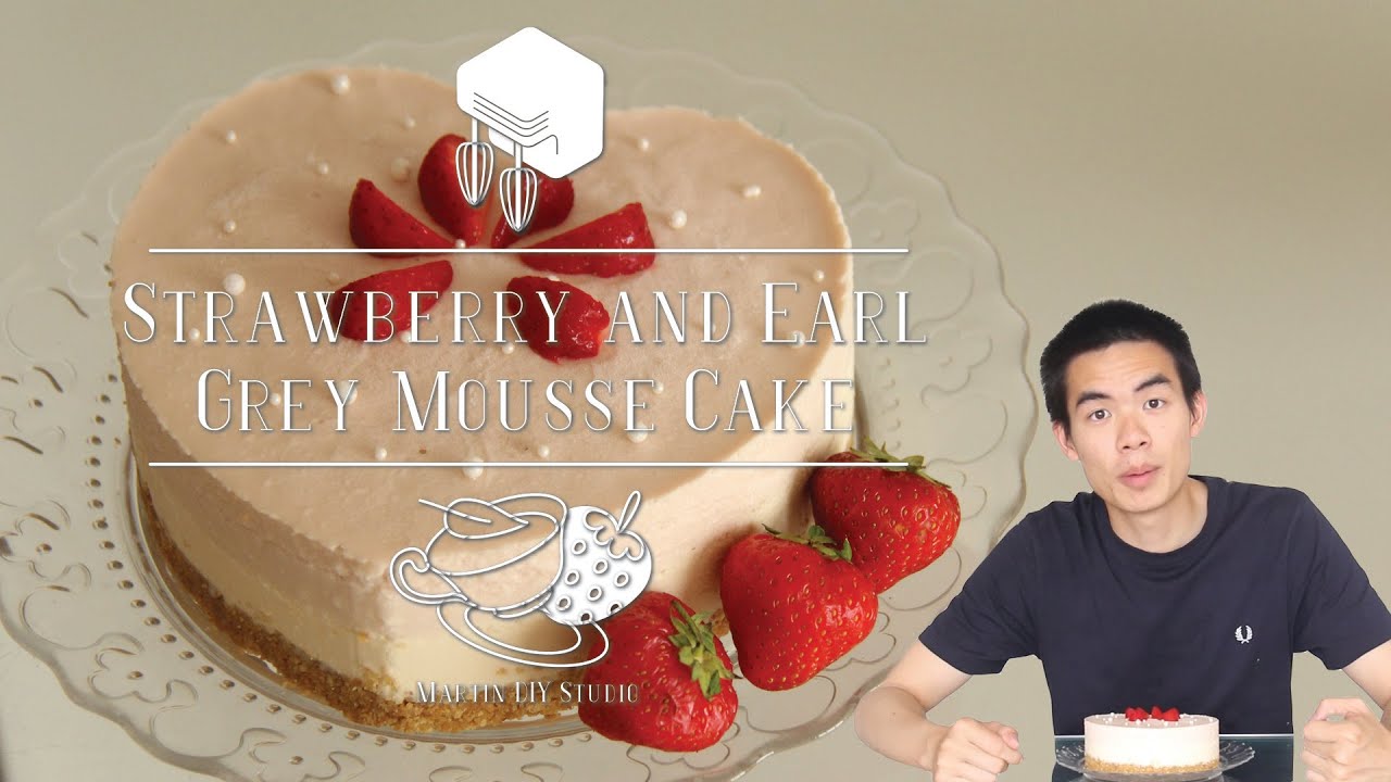 Strawberry and Earl Grey Mousse Cake - Martin's Taste - YouTube