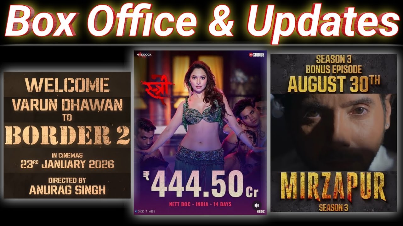 BORDER 2 Team Welcomed VARUN DHAWAN | STREE 2 Day 14 Box Office 👌 ...