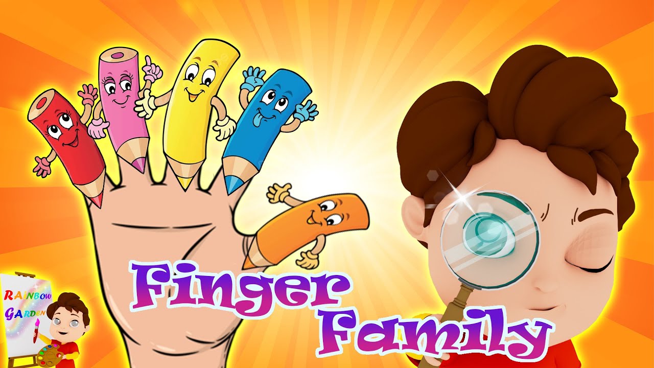 crayons Finger Family Song | Nursery Rhymes for kids | rhymes for ...
