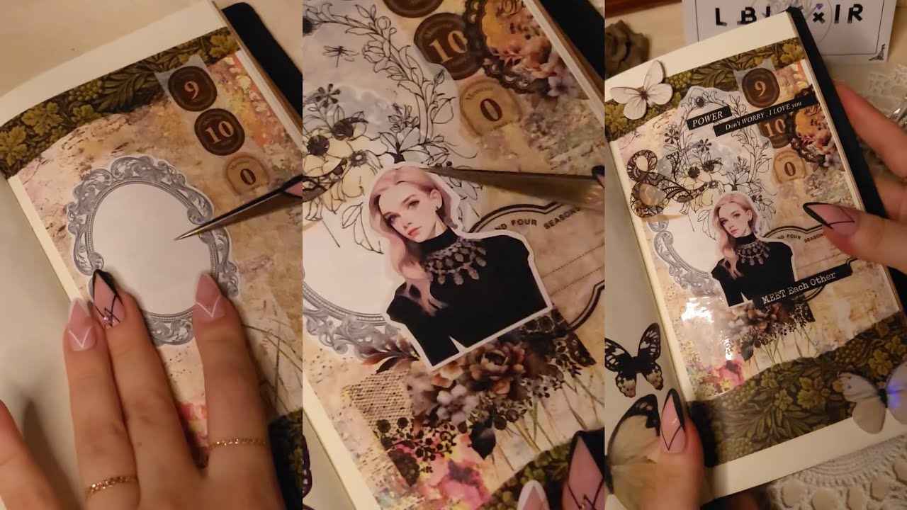 ASMR Creative Journal | Beautiful Journaling | LBLYXIR - YouTube