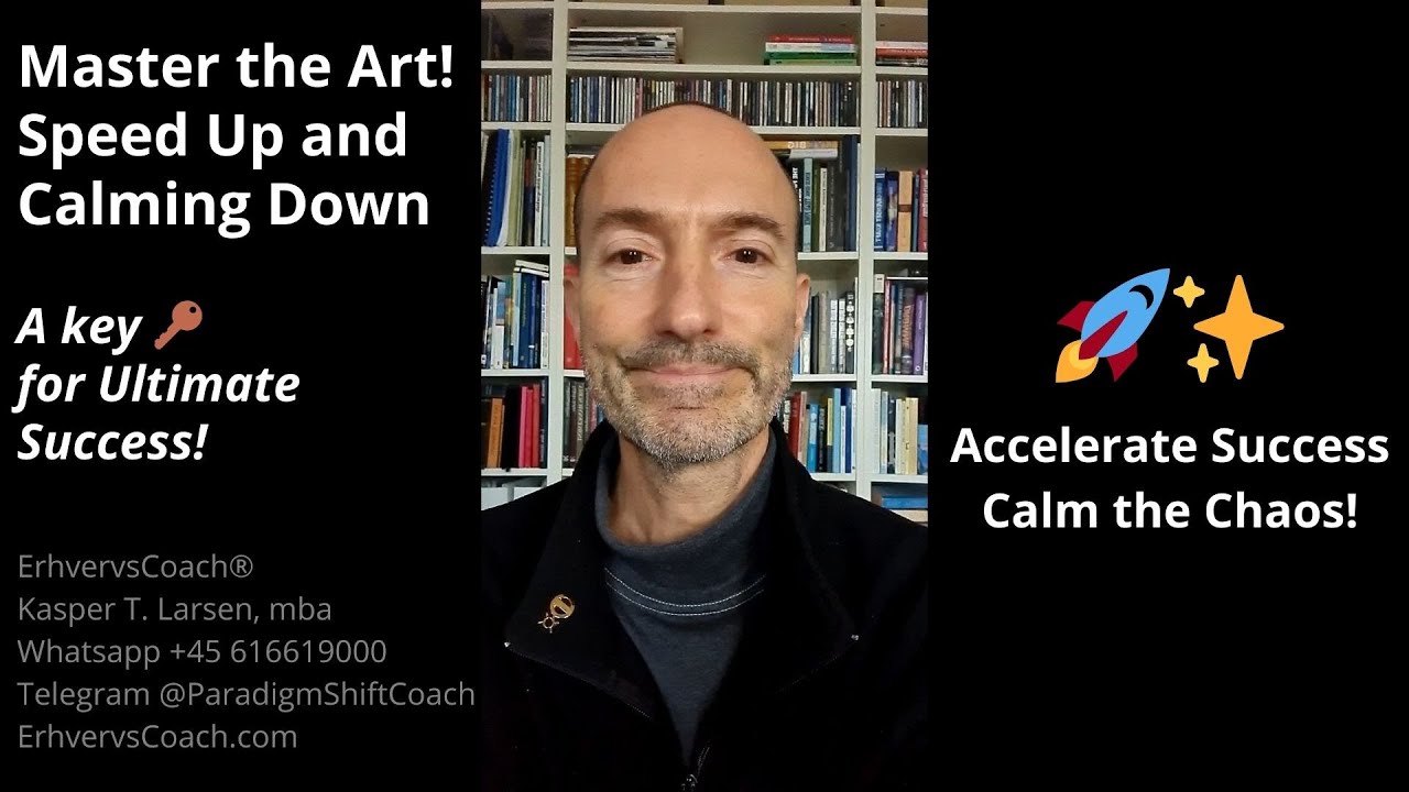 Master your 🧠 thinking and the Art of Speeding Up and Calming Down 👉 ...