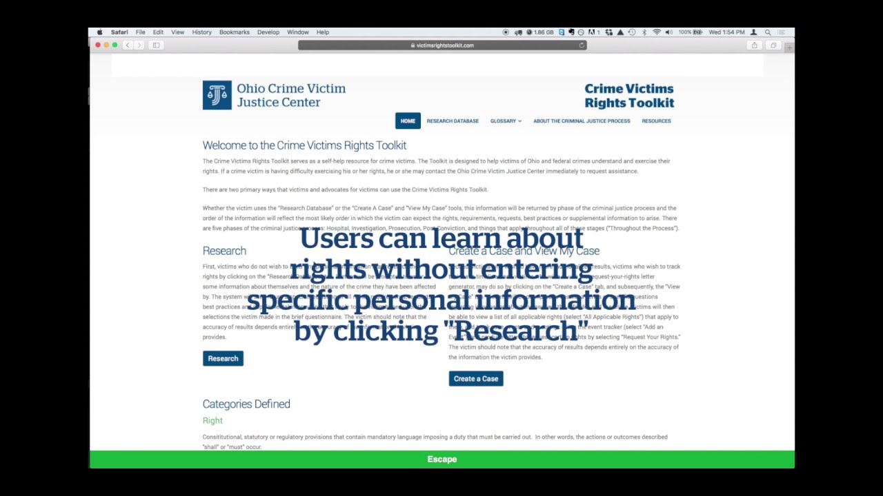 Ohio Crime Victim Justice Center Crime Victims Rights Toolkit How-To ...