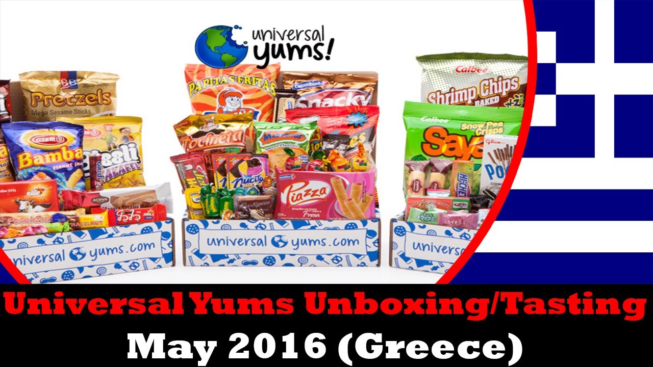 Universal Yums May 2016 Unboxing/Tasting (Greece) - YouTube