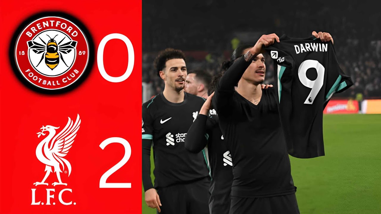 SUPER-SUB NUNEZ SAVES LIVERPOOL! | BRENTFORD 0-2 LIVERPOOL | HIGHLIGHTS ...