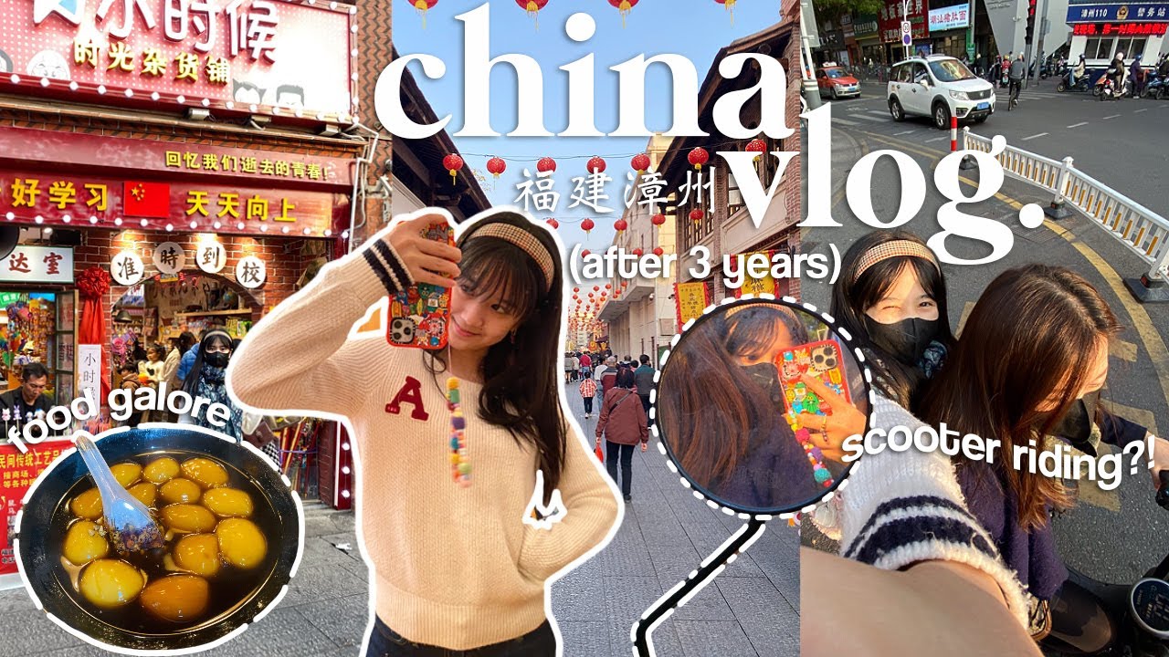 china vlog🍄: street food🍡, scooter rides🛵, reuniting with fam💐 - YouTube