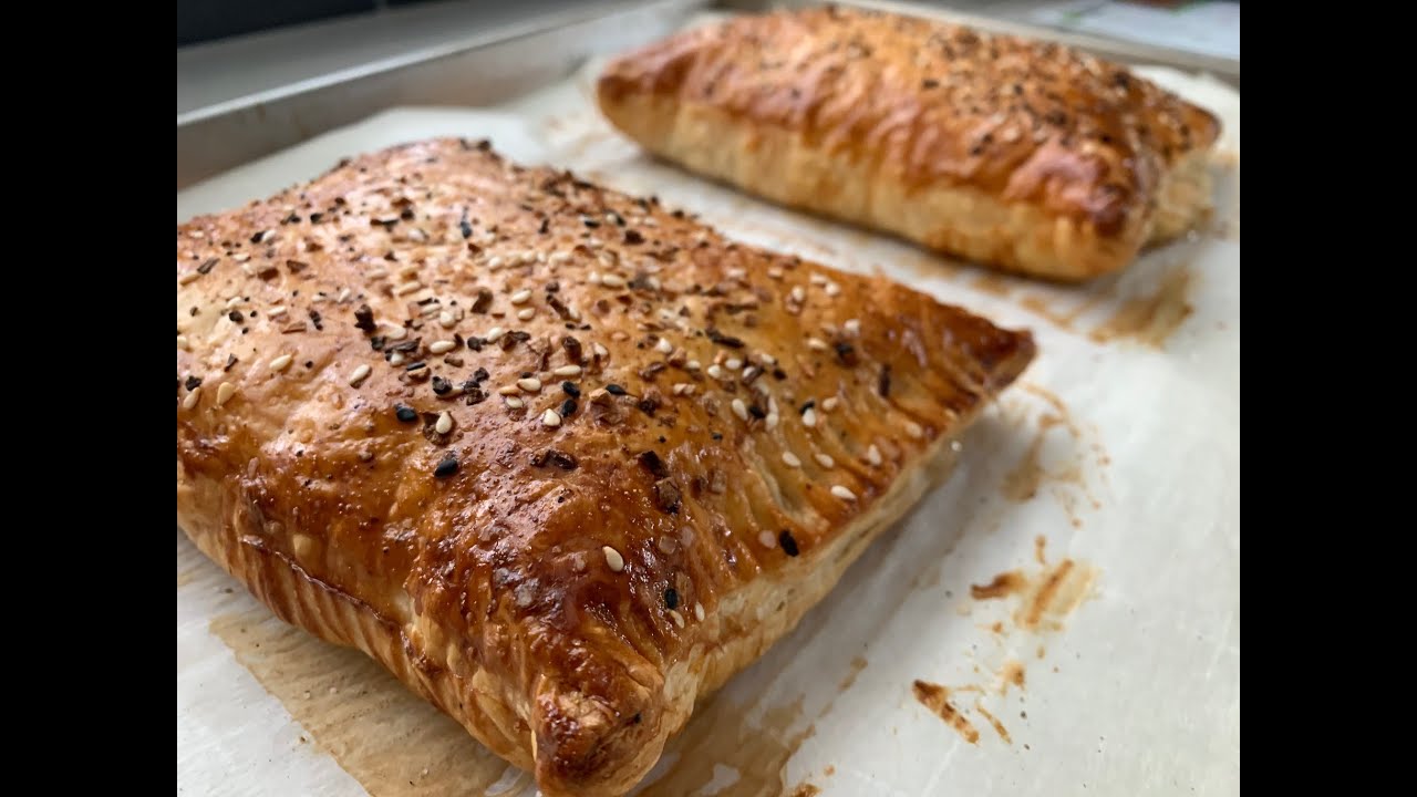 HAM AND SWISS PUFF PASTRY - YouTube