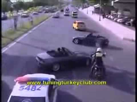 Fenerbahçe SK. taraftar konvoyu vs police : FİGHT  :))