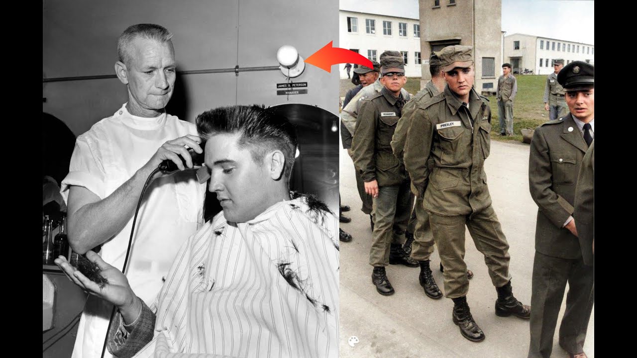 Elvis Presley's Army Induction, 1958 - YouTube