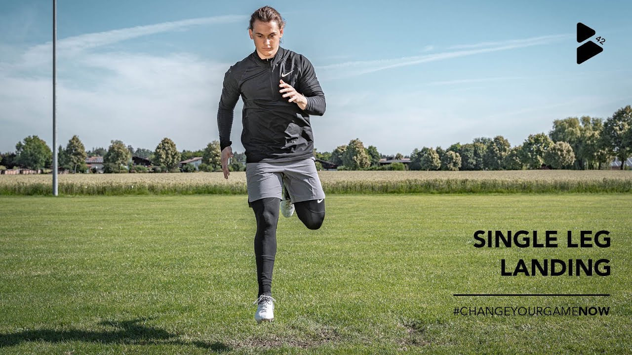 Jump Single Leg Landing - YouTube