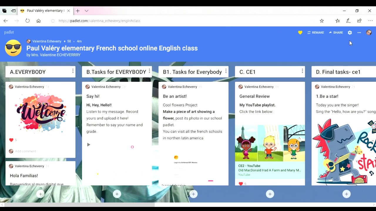 Tutorial 1 Cómo acceder al padlet de la clase de inglés de primaria LFPV - YouTube