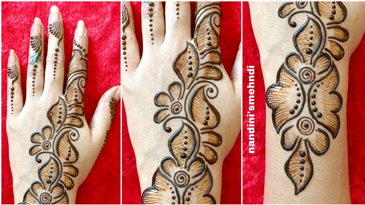 Eid special delicate attractive style mehndi for girls | Shadding ...