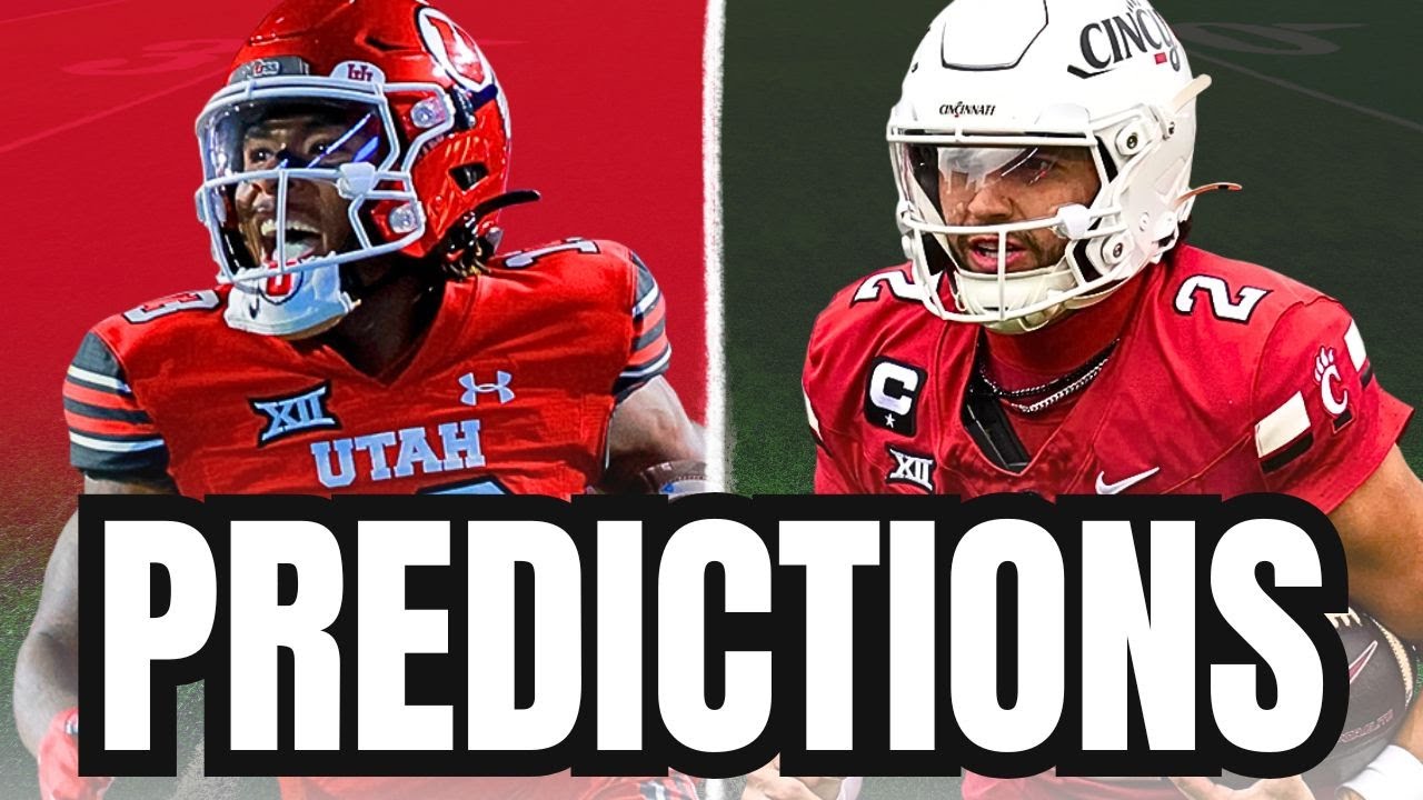 Utah vs. Cincinnati PREDICTIONS | 2025 College Football Predictions ...