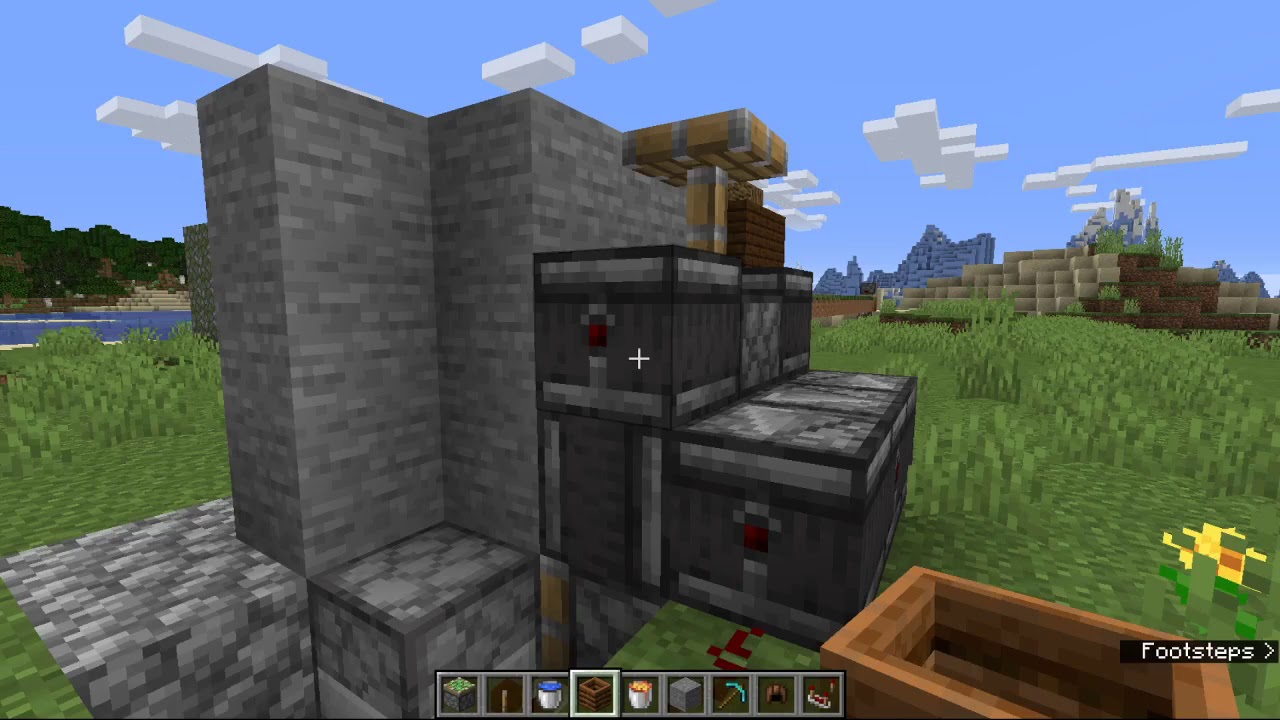 Active Redstone: Cobblestone Generator/Disguised Sink - YouTube