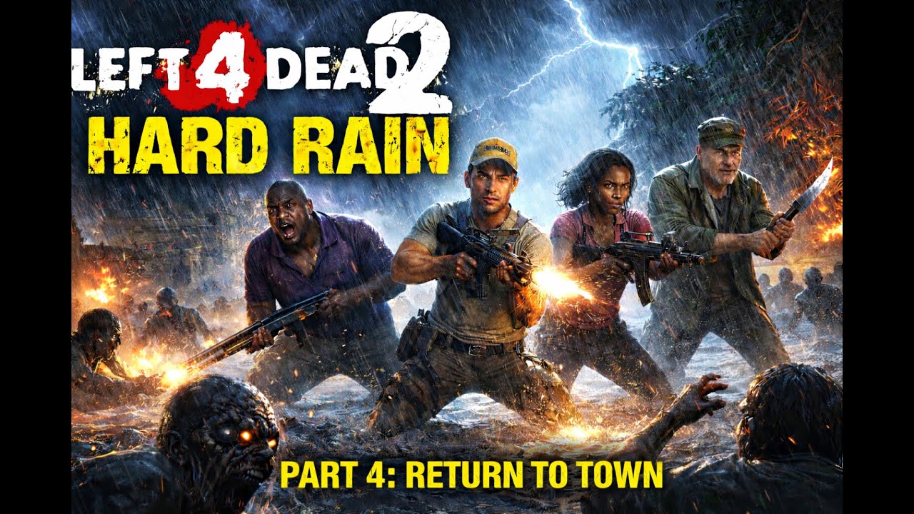 Left 4 Dead 2: Hard Rain Campaign-Part 4: Return to Town - YouTube