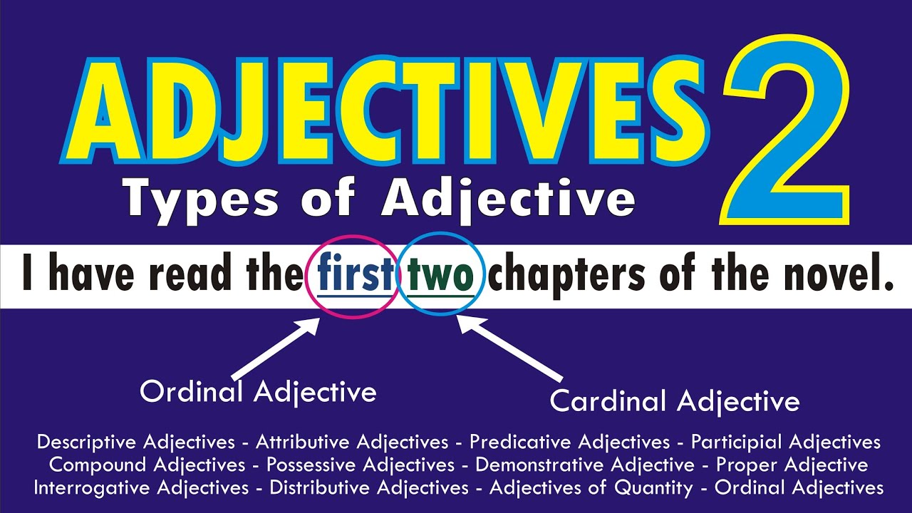ADJECTIVES | Examples of Adjectives | Types of Adjectives | Part 2 ...