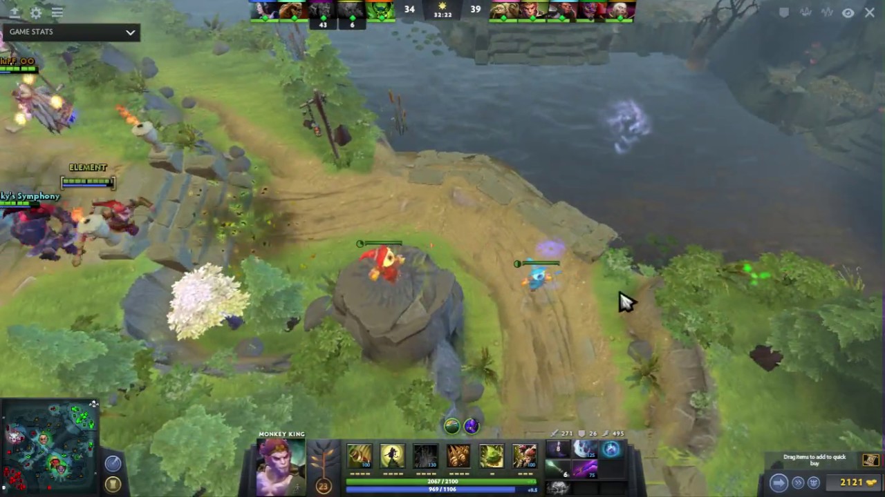 Dota 2 tree's travel - YouTube