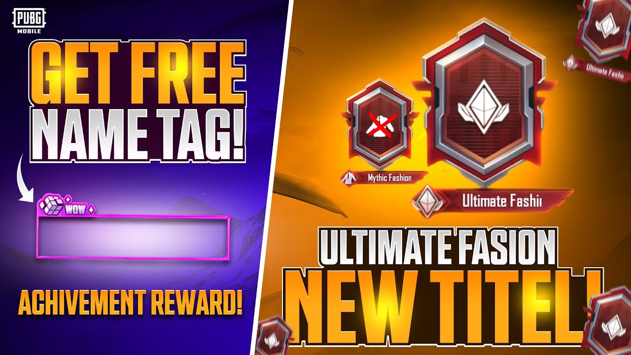 Get Free Name Tag (Achievement Reward) | New Ultimate Fashion Title | 2 ...