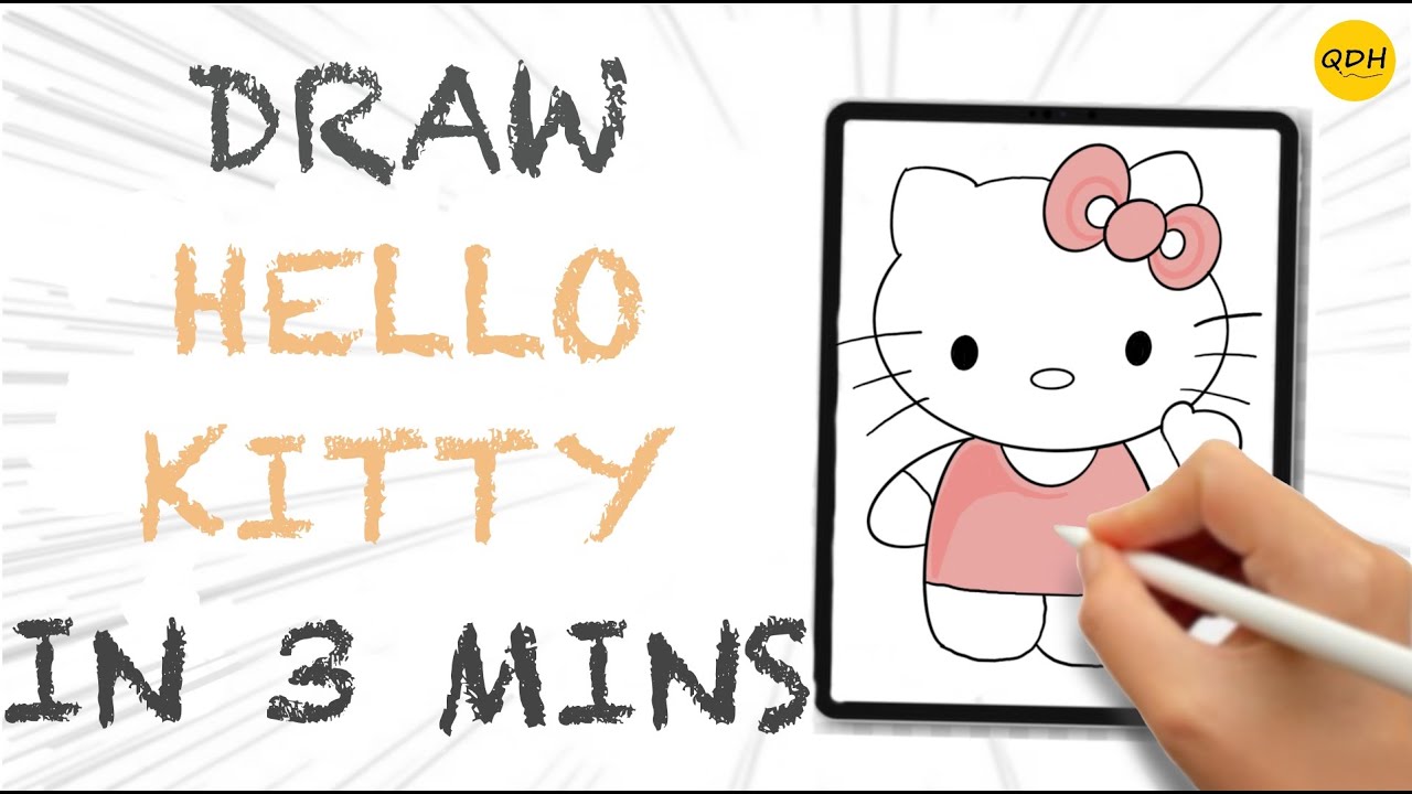 How to Draw Hello Kitty in 3 minutes...learn with @QuickDrawHabit - YouTube