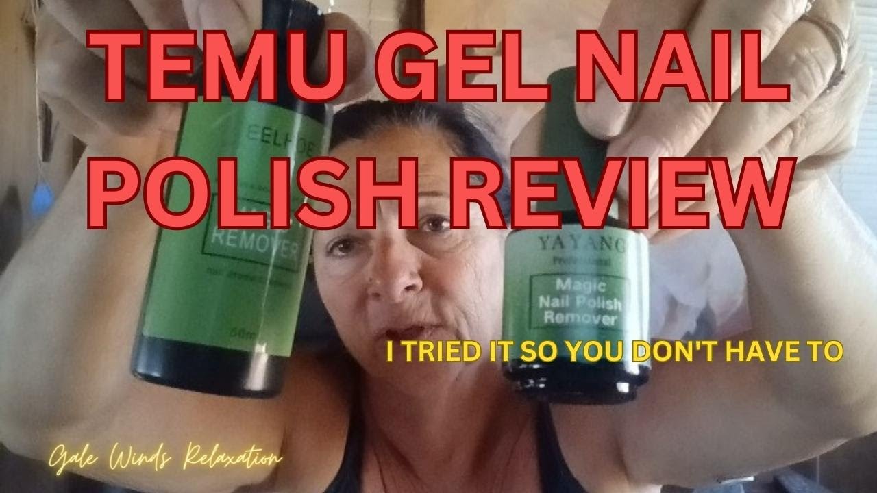 TEMU7 - GEL NAIL POLISH REMOVER REVIEW 💅🏽 I try 2 TEMU Nail Gel ...