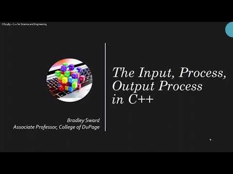 CIS2485 - The Input, Process, and Output Process in C++ - YouTube