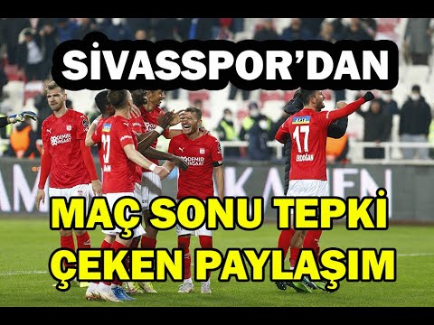 Demir Grup Sivasspor'un maçtan sonra yaptığı tepki çeken paylaşım.