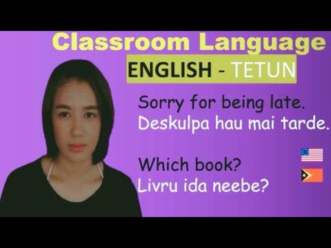 Classroom Sentences| ENGLISH -TETUN - YouTube