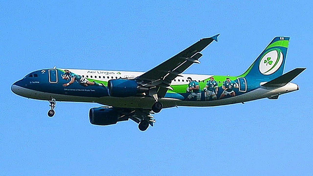 Aer Lingus A320 Brand New "Green Spirit" Irish Rugby Team Livery (EI ...