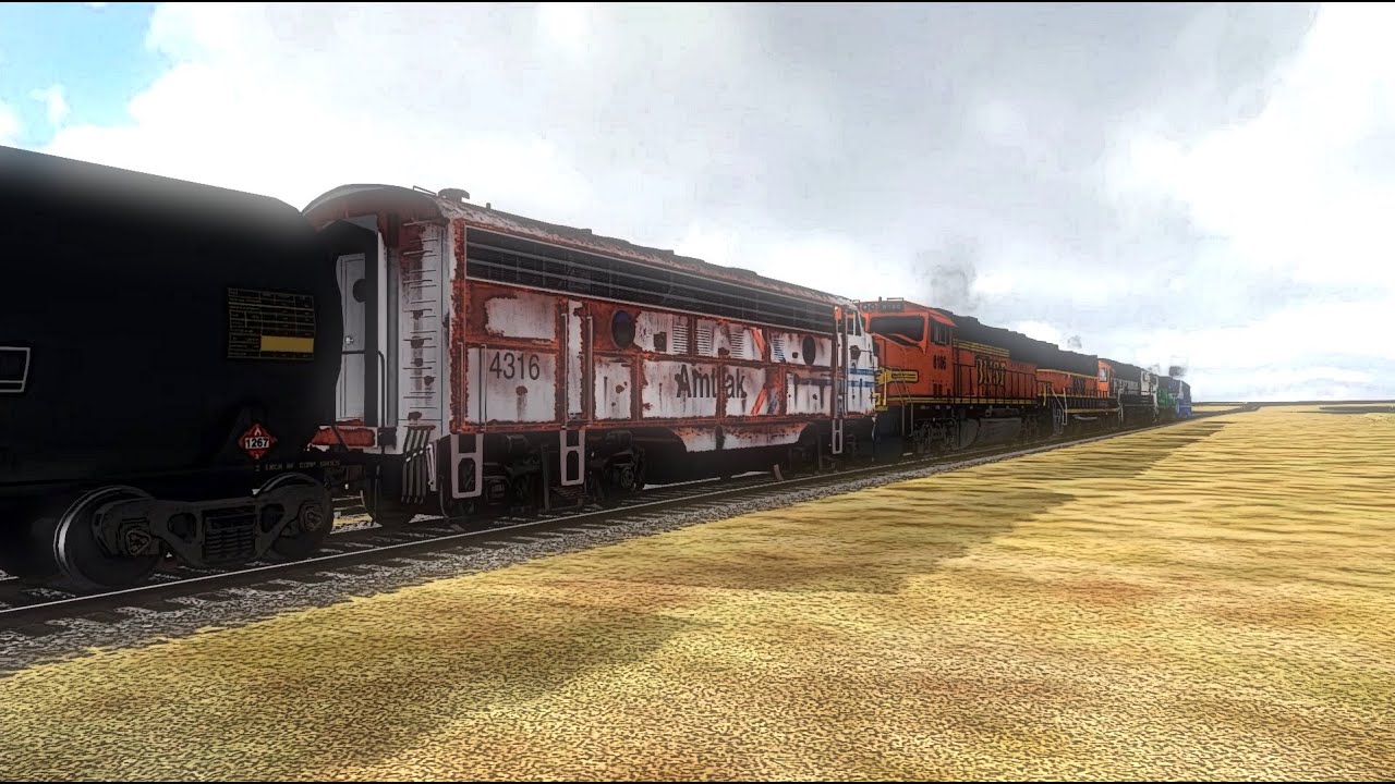 Open Rails - Lakeside Subdivision | BNSF Train HEVESPO126 (Pasco ...