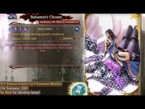 WOTV FFBE Final Fantasy XIII PULLS for Fang's VC Bahamut's Chosen ...