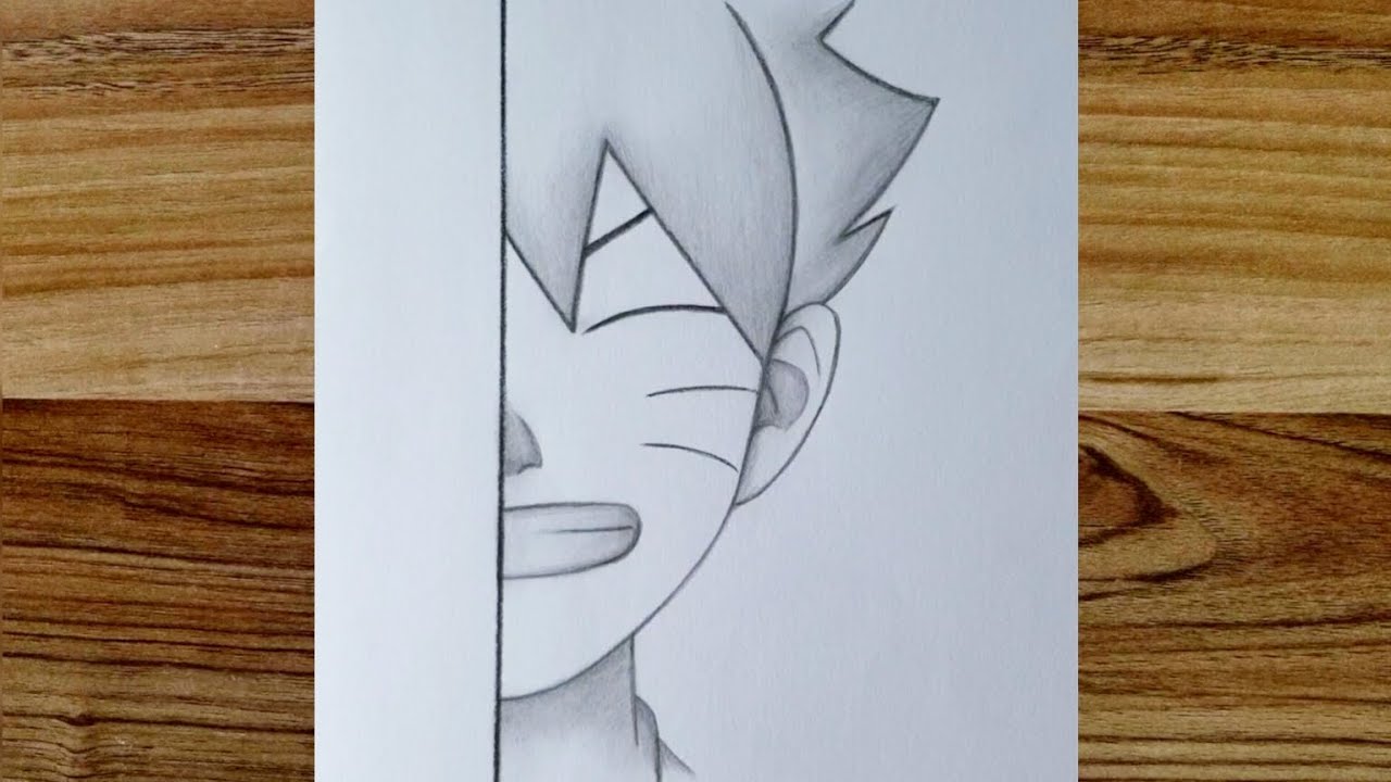 how to draw boruto uzumaki step by step | anime drawing tutorial | step ...