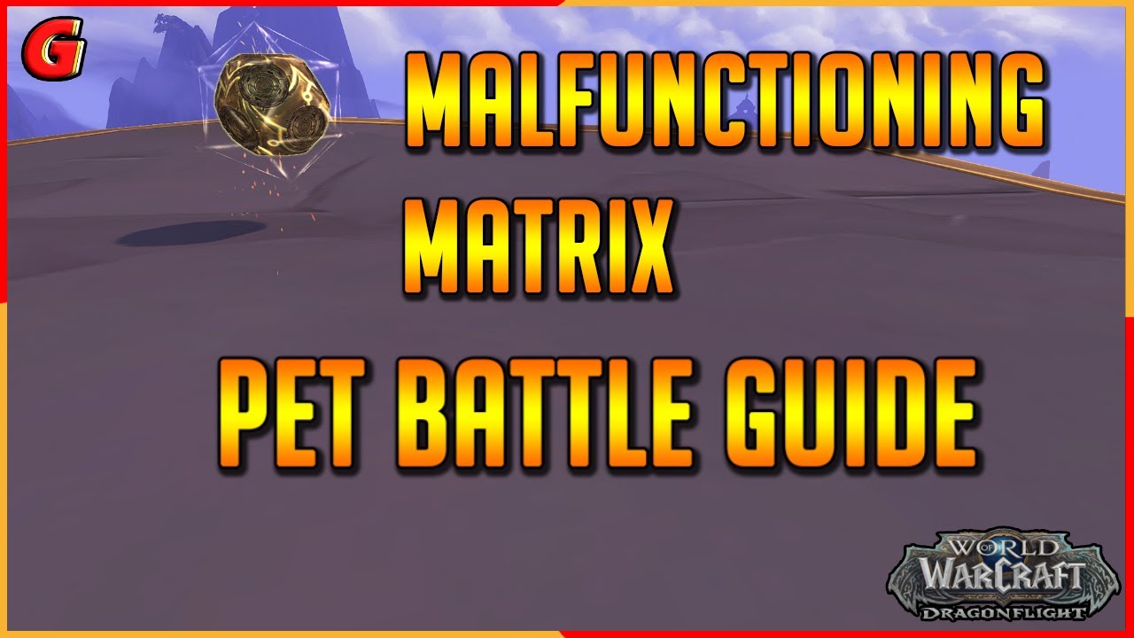Malfunctioning Matrix Pet Battle Guide - Dragonflight - YouTube