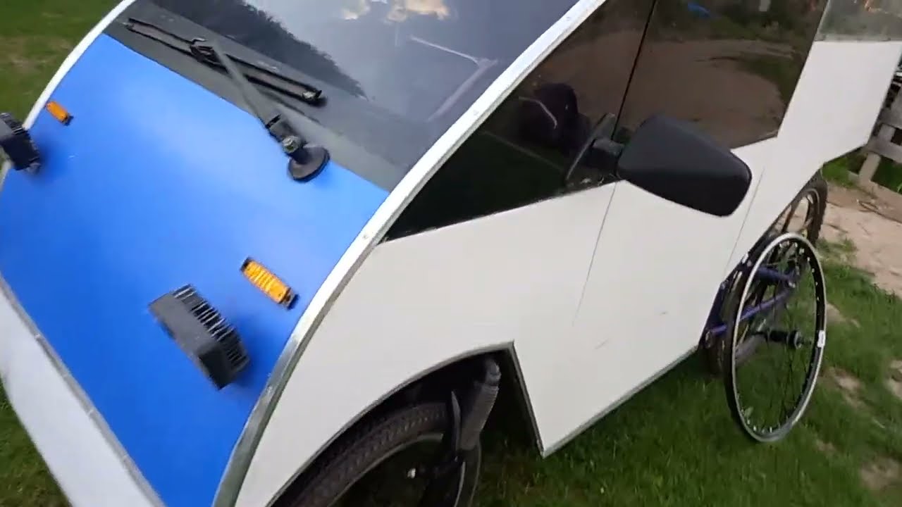 Четырехколесный веломобиль ч. 44 Four-wheeled velomobile h. 44 - YouTube