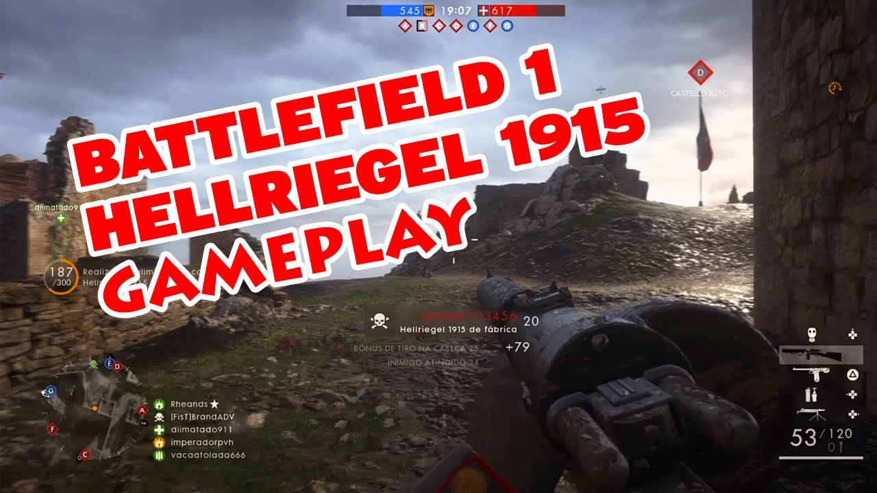 BATTLEFIELD 1 HELLRIEGEL 1915 Gameplay - YouTube