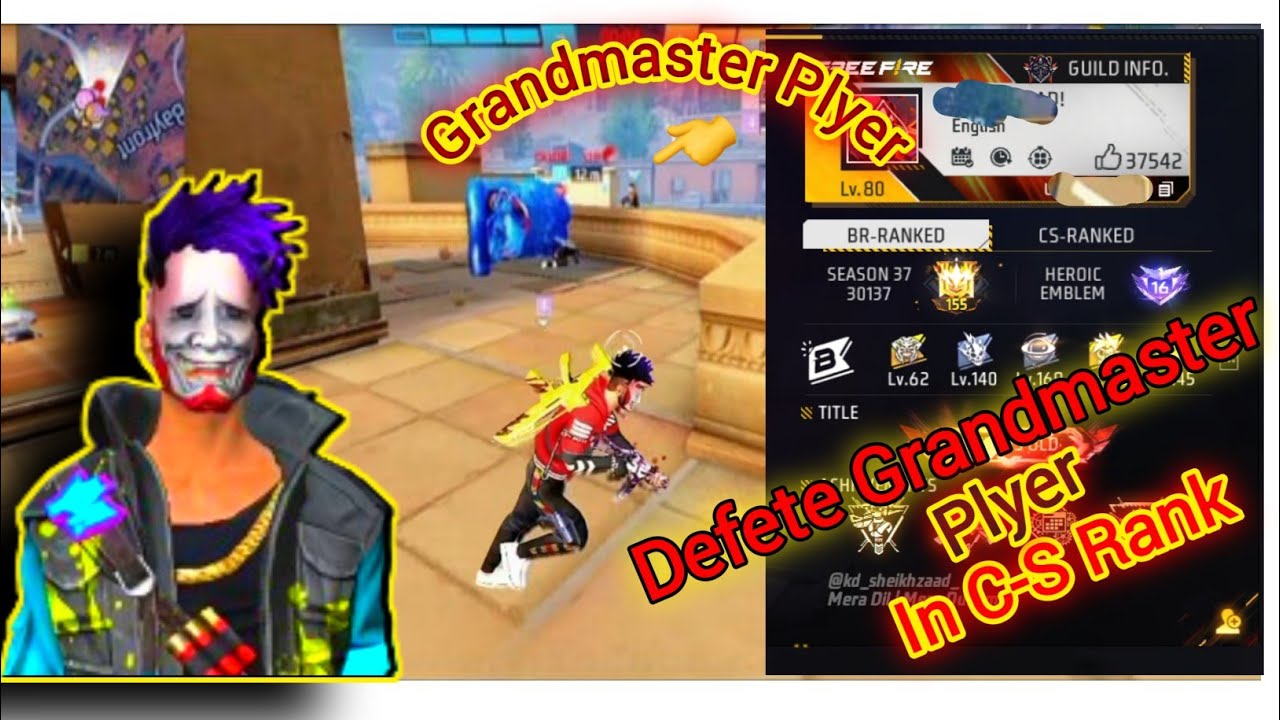 Defeat Grandmaster Plyer In Cs Rank || Grandmaster Player Ko हराया C-S ...