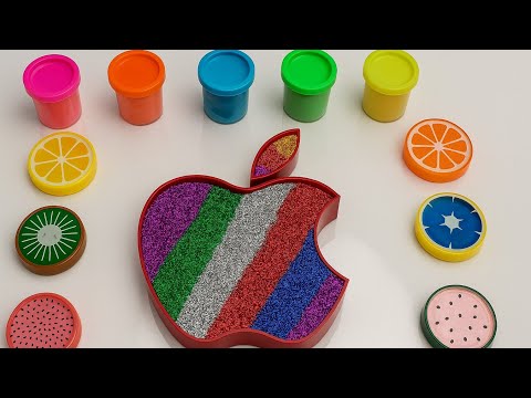 ASMR Slime Video l How To Make Rainbow Apple With Glitter Slime | On Yn Toyz