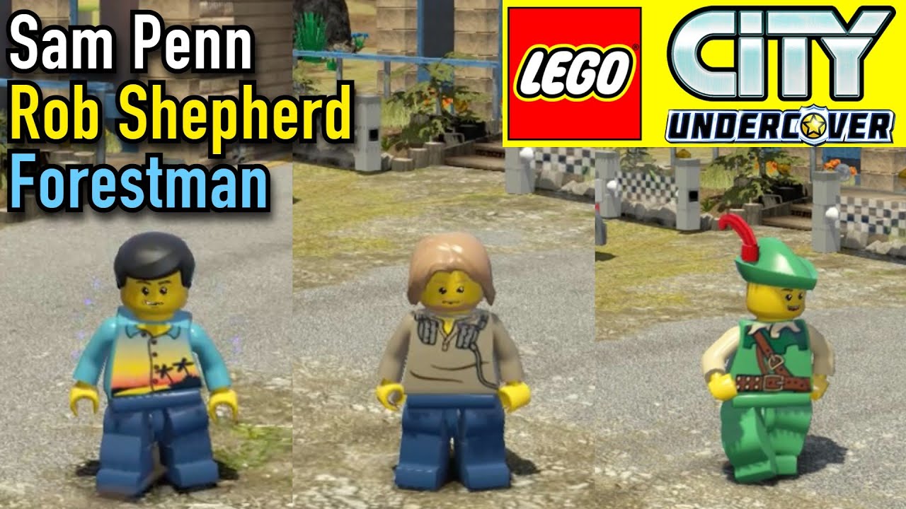 Unlocking Sam Penn, Rob Shepherd, Forestman. In Lego City Undercover ...