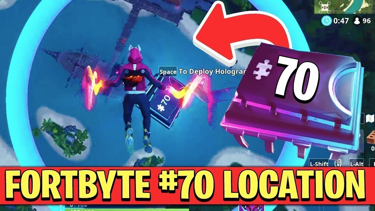 Fortnite Fortbyte #70 Location - Accessible by Skydiving through rings ...