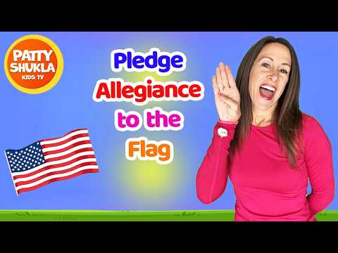 Pledge Allegiance To the Flag Song for Kids | United States Flag Song by Patty Shukla