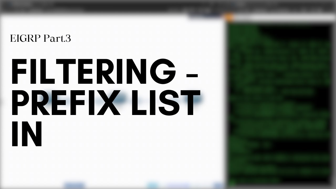 EIGPRP Filtering - Prefix List - In | EIGRP Part.3 - YouTube EIGPRP Filtering - Prefix List - In | EIGRP Part.3 - YouTube