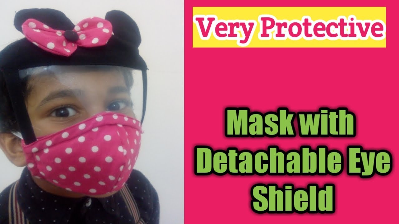 Mask with removable eye shield | New style mask | Eye Protection face ...