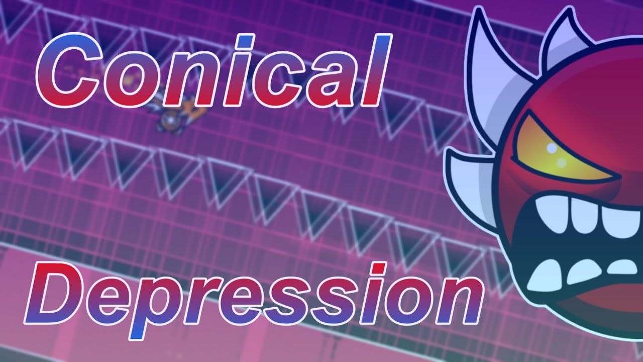 Geometry Dash - Conical Depression by KrmaL (Extreme Demon) | 100% ...